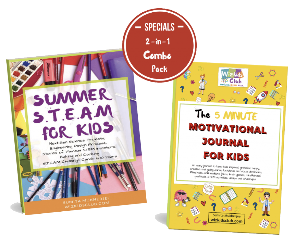 Combo Pack: Summer STEAM for kids and 5 Minute Motivational Journal for ...