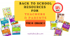 Back to School Teacher Resources: Prek- Grade 5 – WIZKIDS CLUB